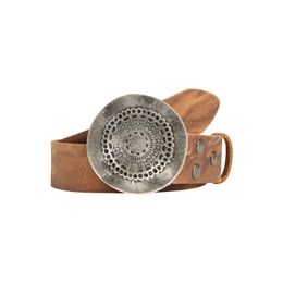 Damen Lederg&uuml;rtel "Wechselg&uuml;rtel"cognac, Gr. 115, RETTUNGSRING G&Uuml;RTEL, B&uuml;ffelleder, G&uuml;rtel