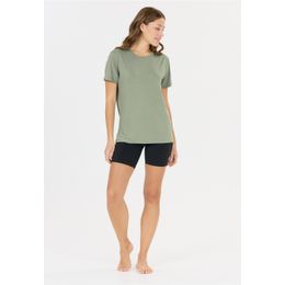 Endurance Damen T-Shirt "Yonan V2", gr&uuml;n, Gr. 38, unifarben, 92% Polyester, 8% Elasthan, Shirts, mit atmungsaktiver Quick-Dry-Funktion