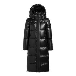 Khujo Damen Steppmantel "RACHEL2 SHINY", schwarz, Gr. L, unifarben, 100% Polyester, M&auml;ntel