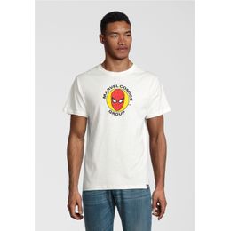 Recovered Herren T-Shirt "Marvel Spider-Man Circle", beige, Gr. XL, bedruckt, 100% Baumwolle, Shirts, im lockeren Schnitt