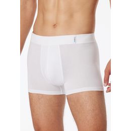 Boxershorts Schiesser "Long Life Soft", Herren, Gr. 5, wei&szlig; (100, wei&szlig;), Single Jersey, Obermaterial: 45% Baumwolle, 45% Modal, 10% Elasthan, k&ouml;rpernah, Unterhosen, ohne Eingriff, optimales Feuchtigkeitsmanagement