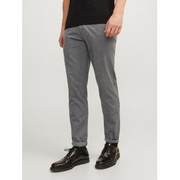 Jack & Jones JACK & JONES Herren Chinohose "JPSTMARCO JJFURY AKM", grau, Gr. 36, unifarben, Web, Obermaterial: 98% Baumwolle, 2% Elasthan, Hosen,