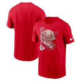 Nike Jungen T-Shirt "Nike T-Shirt Kansas City Chiefs Nike Rewind Essential Tee", rot, Gr. M, 100% Baumwolle, Shirts