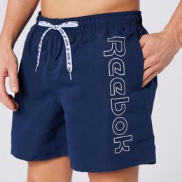 Reebok Herren Badeshorts "Abbott", blau, Gr. XL, Microfaser, Obermaterial: 100% Polyester, Badehosen, mit Tunnelzug und seitlichen Taschen