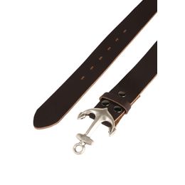 Damen Lederg&uuml;rtel "Wechselg&uuml;rtel", braun, Gr. 95, RETTUNGSRING G&Uuml;RTEL, B&uuml;ffelleder, G&uuml;rtel