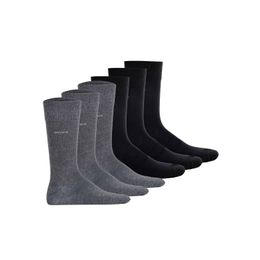 BOSS Herren Kurzsocken "Socken 6er Pack", Gr. 47, schwarz, Obermaterial: 75% Baumwolle CO. 23% Polyamid PA. 2% Elasthan EL., Socken