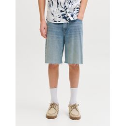 Jack & Jones Kinder Shorts "JJIALEX JJORIGNAL SHORTS ST 796 JNR"blau denim pack:249404, Gr. 164, JACK & JONES JUNIOR, Abriebeffekte, Web, Obermaterial: 100%