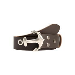 Damen Lederg&uuml;rtel "Wechselg&uuml;rtel", braun, Gr. 80, RETTUNGSRING G&Uuml;RTEL, B&uuml;ffelleder, G&uuml;rtel