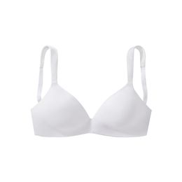 Damen Schalen-BH "BH ohne B&uuml;gel, T-Shirt-BH", NUANCE BY LASCANA, Gr. 90, wei&szlig;, Microtouch, Obermaterial: 54% Polyamid, 26% Elasthan, 20% Polyester,
