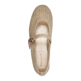Tamaris Riemchenballerina Damen Gr&ouml;&szlig;e 40 cappuccino / gold