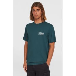 O`Neill T-Shirt O'NEILL "ORIGINAL CALI LOGO T-SHIRT", Herren, Gr. M, alma steel, Obermaterial: 100% Baumwolle, Rundhals, Shirts T-Shirt, sportlicher Stil, vorgezogene Schultern&auml;hte, aus Baumwolljersey