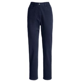Classic Basics Damen 5-Pocket-Jeans, blau, Gr. 50, unifarben, 81% Baumwolle, 17% Polyester, 2% Elasthan, Jeans