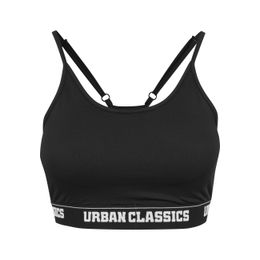 Urban Classics Damen Sport-BH "Urban Classics Damen Ladies Sports Bra", Gr. XSschwarz, 92% Polyester, 8% Elasthan, BHs