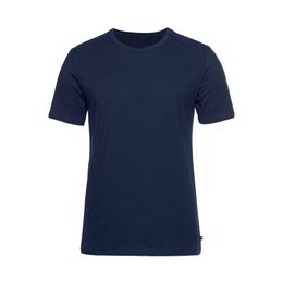 H.I.S. H.I.S Herren T-Shirt, Gr. XL, blau, Jersey, Obermaterial: 95% Baumwolle, 5% Elasthan, unifarben, Basic, Shirts, mit Rundhalsausschnitt perfekt als