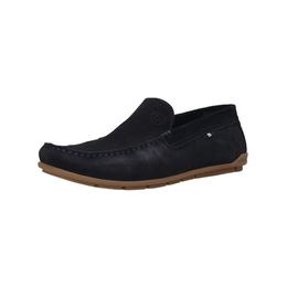 Bugatti Herren Slipper "Bugatti Slipper Leder", Gr. 41, blau, Leder, Schuhe