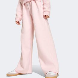 Kinder Sporthose "WEITES BEIN"sandy pink mel,, Gr. 140, adidas originals, Obermaterial: 70% Baumwolle, 30% Polyester, Hosen, f&uuml;r Kinder und Teens,