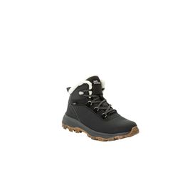 Jack Wolfskin Damen Outdoorwinterstiefel "EVERQUEST TEXAPORE MID W", Gr. 39, grau, Leder, Textil, Schuhe, Winterboots, Snowboots, Winterschuhe,
