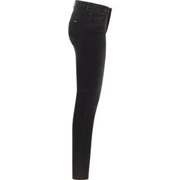 Mustang Damen Slim-fit-Jeans "Damen Style Shelby Slim", schwarz, Gr. 27, Denim/Jeans, 79% Baumwolle, 9% Elastomultiester, 9% Lyocell, 3% Elasthan,