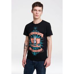 logoshirt Herren T-Shirt "Phantastische Tierwesen", schwarz, Gr. L, bedruckt, 100% Baumwolle, Shirts, mit tollem Frontprint