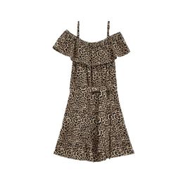 WE Fashion Dress girl Brown size 122/128