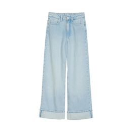 Tom Tailor Kinder-Wide-Leg-Fit-Jeans mit Umschlag - M&auml;dchen - Gr. 128 - dunkelblau