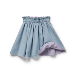 Tchibo - Kinder-Denim-Wenderock - M&auml;dchen - Gr. 110/116 - wei&szlig;