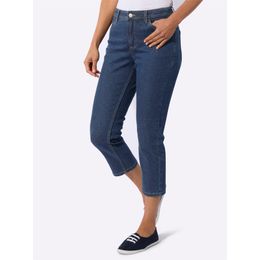 Casual Looks Damen 7/8-Jeans, blau, Gr. 40, unifarben, 99% Baumwolle, 1% Elasthan, Jeans