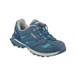Meindl Kinder Wanderschuh "Velas Junior", Gr. 35, blau, Mesh, Veloursleder, Schuhe, Robust, flexibel, strapazierf&auml;hig und multifunktionell