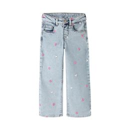 Tchibo - Name IT Kinder-Wide Leg Jeans - M&auml;dchen - Gr. 104 - blau