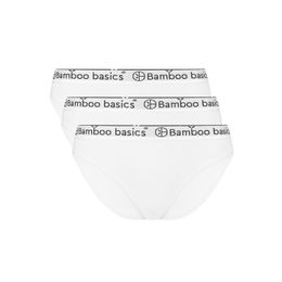 Bamboo basics Damen Slip "Slip YARA 3er Pack", Gr. M, wei&szlig;, Obermaterial: 68% Viskose CV. 28% Baumwolle CO. 4% Elasthan EL., Unterhosen
