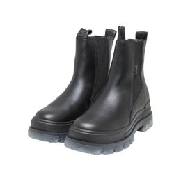 Buffalo Damen Stiefel "Buffalo aspha chelsea mid", Gr. 37schwarz, transparent, Kunstfaser, unifarben, Schuhe