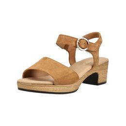 Gabor COMFORT Damen Riemchensandale "Gabor Comfort Sandalen Leder", Gr. 36braun, Leder, Schuhe
