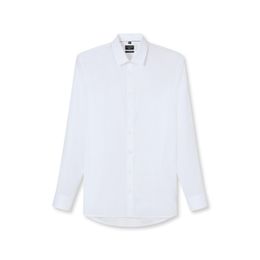 OLYMP Herren Businesshemd "OLYMP No. Six, Super Slim, Urban Kent mit extra langem Arm", wei&szlig;, Gr. 40, 97% Baumwolle, 3% Elastolefin, Hemden