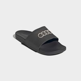 Badesandale adidas Performance "ADILETTE COMFORT AUDI REVOLUT F1 TEAM BADESCHLAPPEN", Herren, Gr. 47, utility schwarz, utility schwarz, chalk pearl, Synthetik, Schuhe, AUDI F1 Motorsport