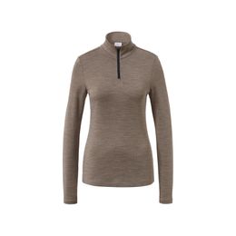 Tchibo - Shirt mit RWS-zertifizierter Wolle - Damen - Gr. XS - taupe