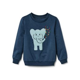 Tchibo - Kinder-Sweatshirt mit angerauter Innenseite - Jungen - Gr. 98/104 - blau
