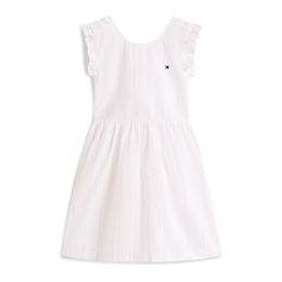 Tommy Hilfiger Kleid M&auml;dchen Gr&ouml;&szlig;e 110 rosa / wei&szlig;