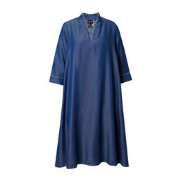 Ulla Popken Kleid Damen Gr&ouml;&szlig;e 46/48 marine / dunkelblau Winterkleid