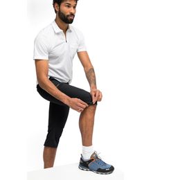 Maier Sports Herren Caprihose "Jens", schwarz, Gr. 56, 100% Polyamid, Hosen, kurze Hose Herren, luftige Wanderhose, leichte Outdoorhose, Reg Fit