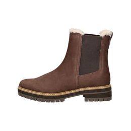 Toms Shoes TOMS Damen Stiefelette "TOMS Stiefelette Leder/Textil", Gr. 37,5, braun, Leder, Textil, Schuhe