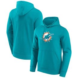 Fanatics Damen Kapuzenpullover "Fanatics Hoodie Miami Dolphins Primary Logo Graphic"gr&uuml;n, Gr. L, 80% Baumwolle, 20% Polyester, Pullover