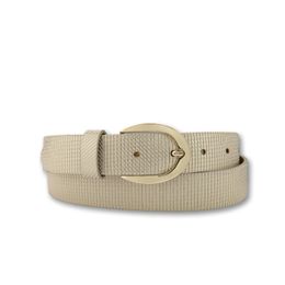 Bernd G&ouml;tz BERND G&Ouml;TZ Damen Lederg&uuml;rtel "Lederg&uuml;rtel mit edel strukturierter Oberfl&auml;che", beige, Gr. 85, Rindsleder, G&uuml;rtel
