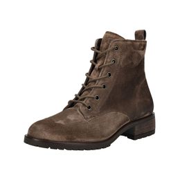 Paul Green Damen Schn&uuml;rstiefelette "Paul Green Stiefelette Veloursleder", Gr. 38, braun, Veloursleder, Schuhe