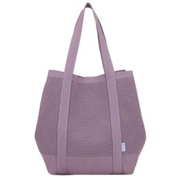 Henkeltasche Fritzi aus Preussen "Meshy Shopper", Herren, Gr. B/H/T: 18cm x 34cm x 44cm, flieder, Kunstfaser, unifarben, Taschen, mit variierbarer Form