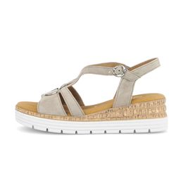Gabor Damen Plateausandaletten "Plateau Sandale", Gr. 43gr&uuml;n, Schuhe
