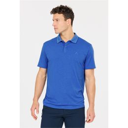 WHISTLER Herren Langarm-Poloshirt "Vale", blau, Gr. XXL, unifarben, 97% Polyester, 3% Elasthan, Shirts, Aus leichtgewichtigem Material