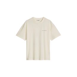 Marc O'Polo Damen T-Shirt, beige, Gr. XS, MARC O'POLO DENIM, Jersey, Obermaterial: 100% Baumwolle, Shirts, relaxed mit R&uuml;ckenprint