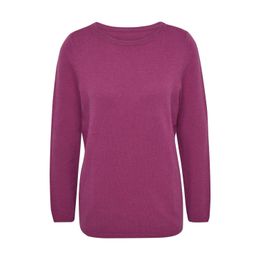 GOLDNER Damen Strickpullover "Kaschmirpullover mit U-Boot Ausschnitt", pink, Gr. 44, Obermaterial: 100% Kaschmir WS., Pullover, keine/nicht relevant