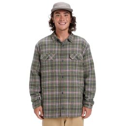 Quiksilver Herren Langarmhemd "Venture Sherpa"indian ink venture, Gr. L, Obermaterial: 100% Walkfrottier;, Hemden