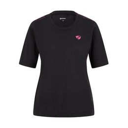Ziener Damen Funktionsshirt "NESMERALDA-Z", schwarz, Gr. 48, Obermaterial: 94% Polyester (recycelt), 6% Elasthan. Obermaterial 2: 92% Polyester, 8%